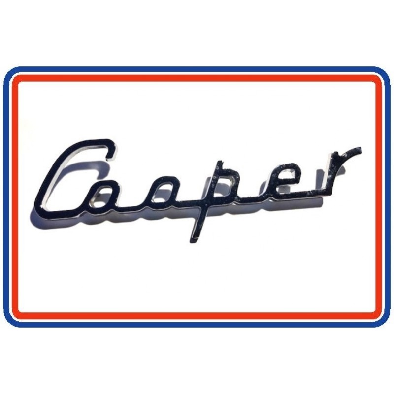 Cooper Boot Script Badge for MK1 Mini