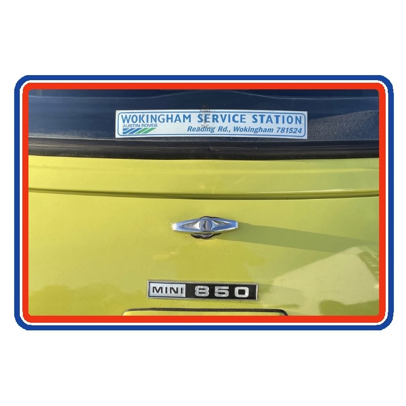 Wokingham Service Station Austin-Rover Replica Dealer Sticker